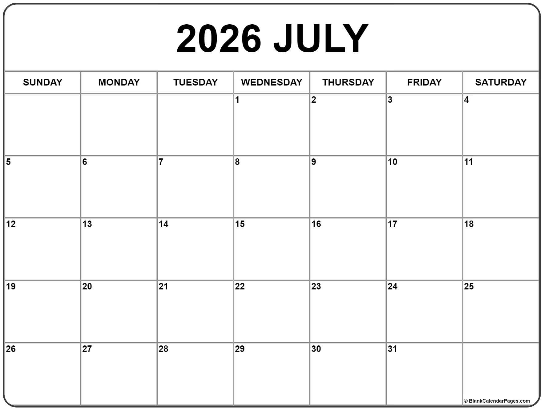 July 2021 Printable Calendar Printable Calendar 2023