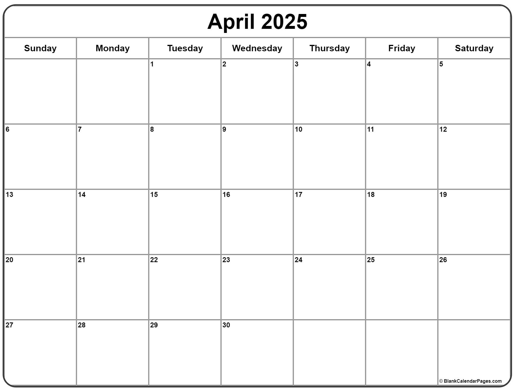April 2023 Calendar Free Printable Calendar