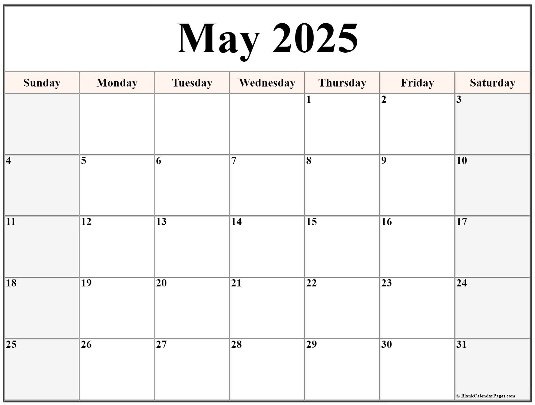 May 2023 Calendar Free Printable Calendar