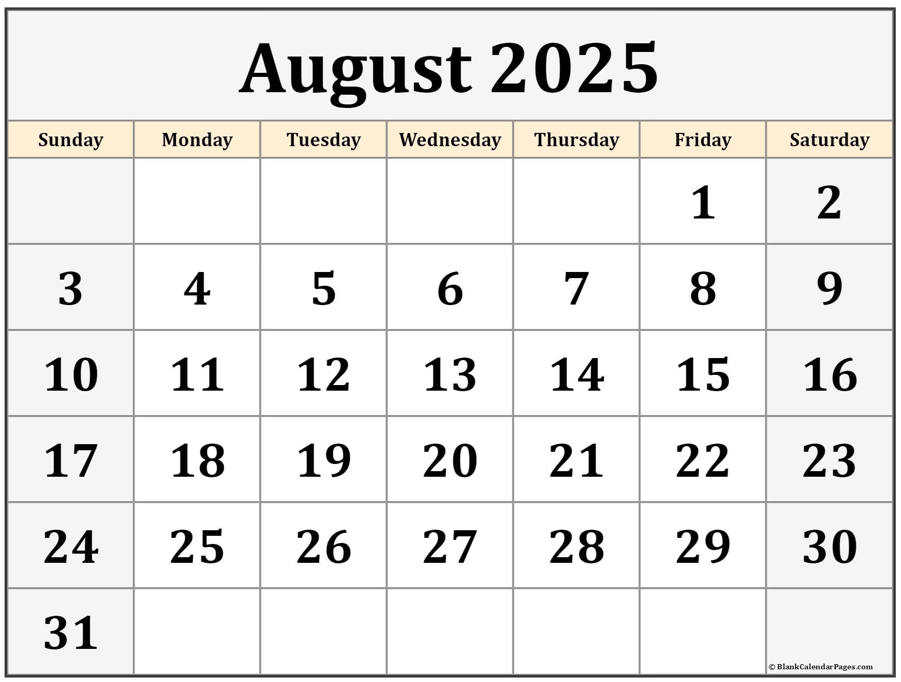August 2023 Calendar Free Printable Calendar August 2023 Calendar Of 