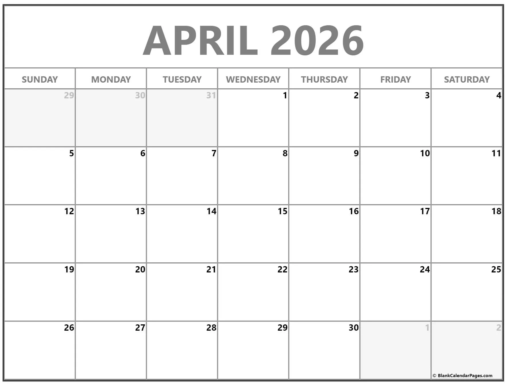 April 2022 Calendar Free Printable Calendar April 2022 Calendar Free Printable Calendar