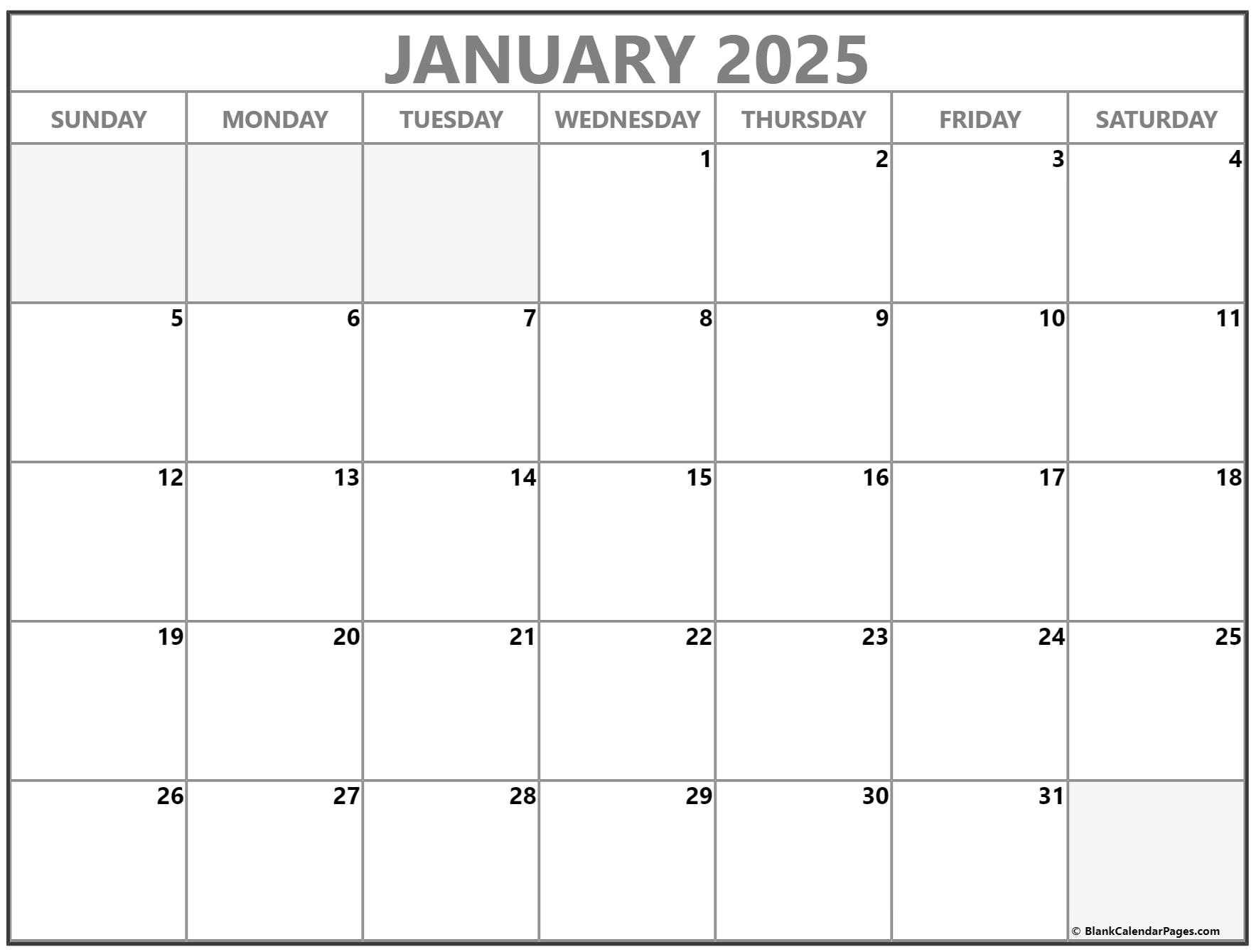 January 2023 Calendar Free Printable Printable World Holiday