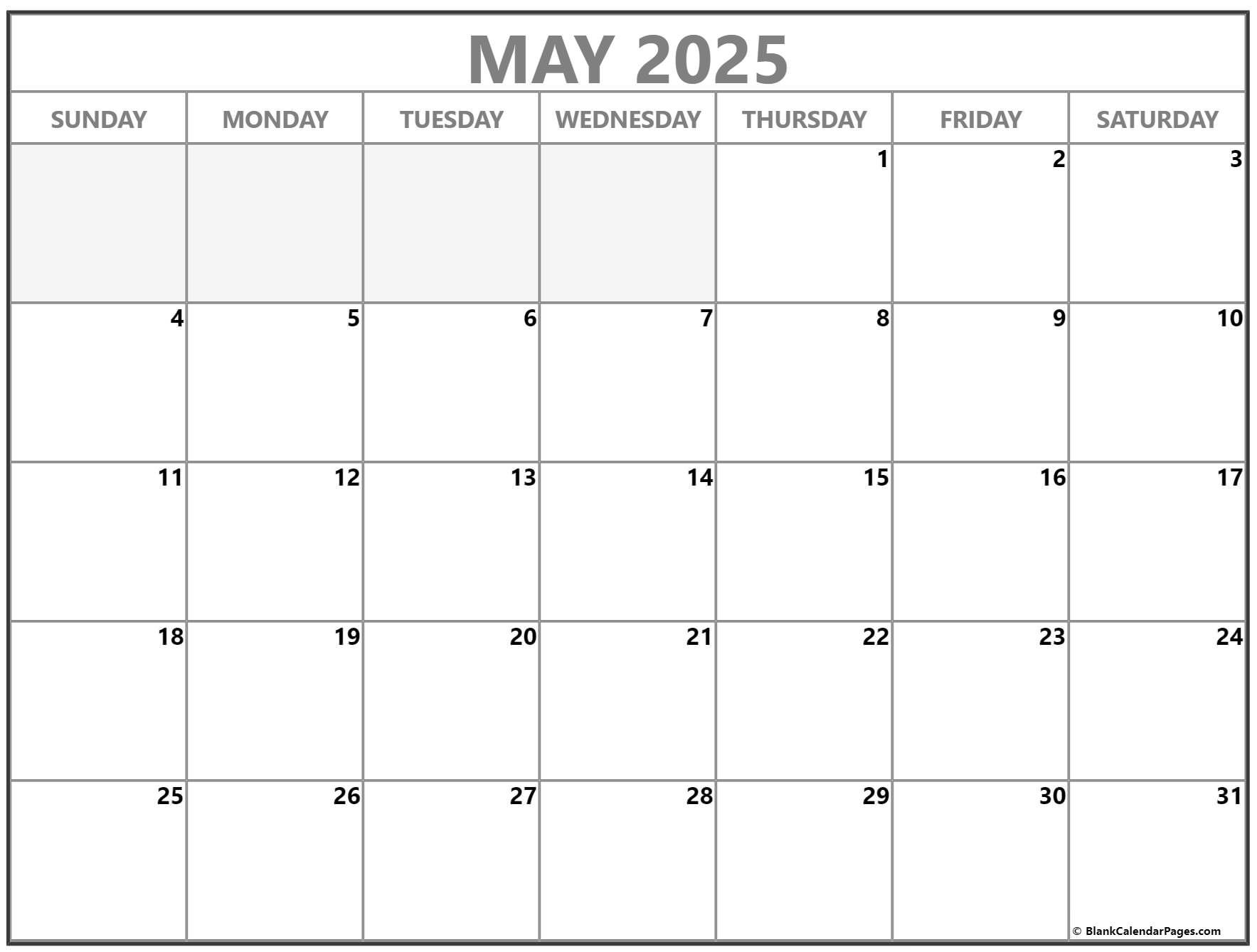 May 2023 Calendar Free Printable Calendar