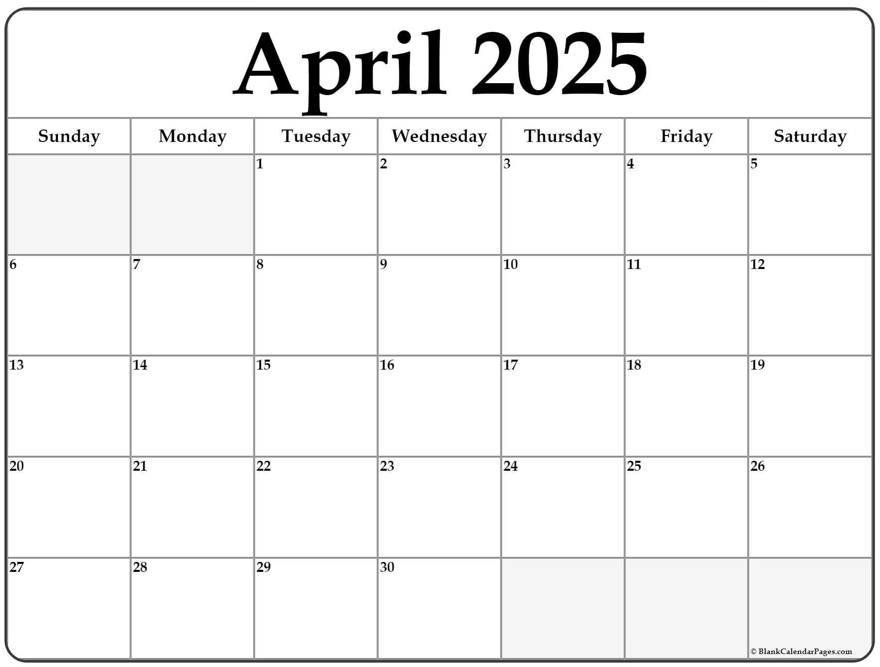 April 2023 Calendar Free Printable Calendar