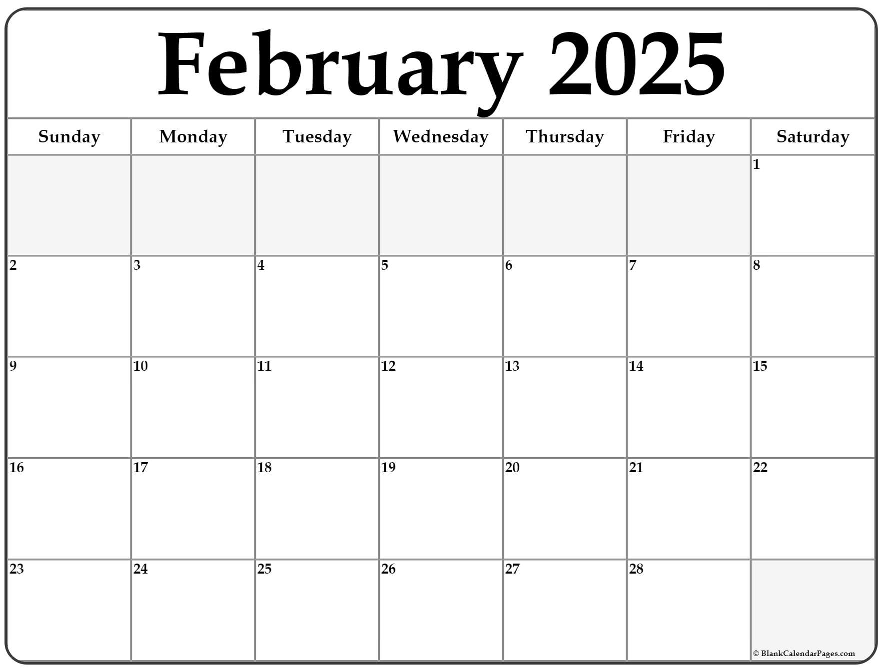 February 2023 Calendar Free Printable Calendar