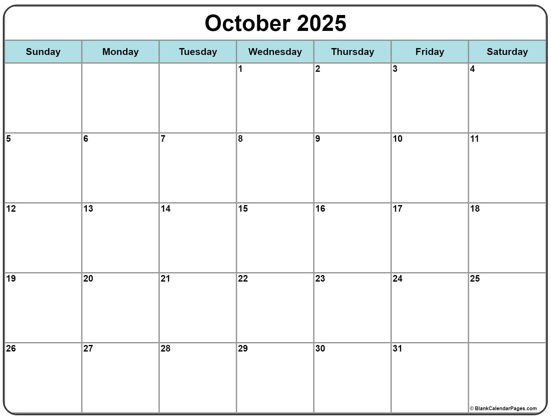 October 2022 Calendar Free Printable Calendar Templates October 2022 