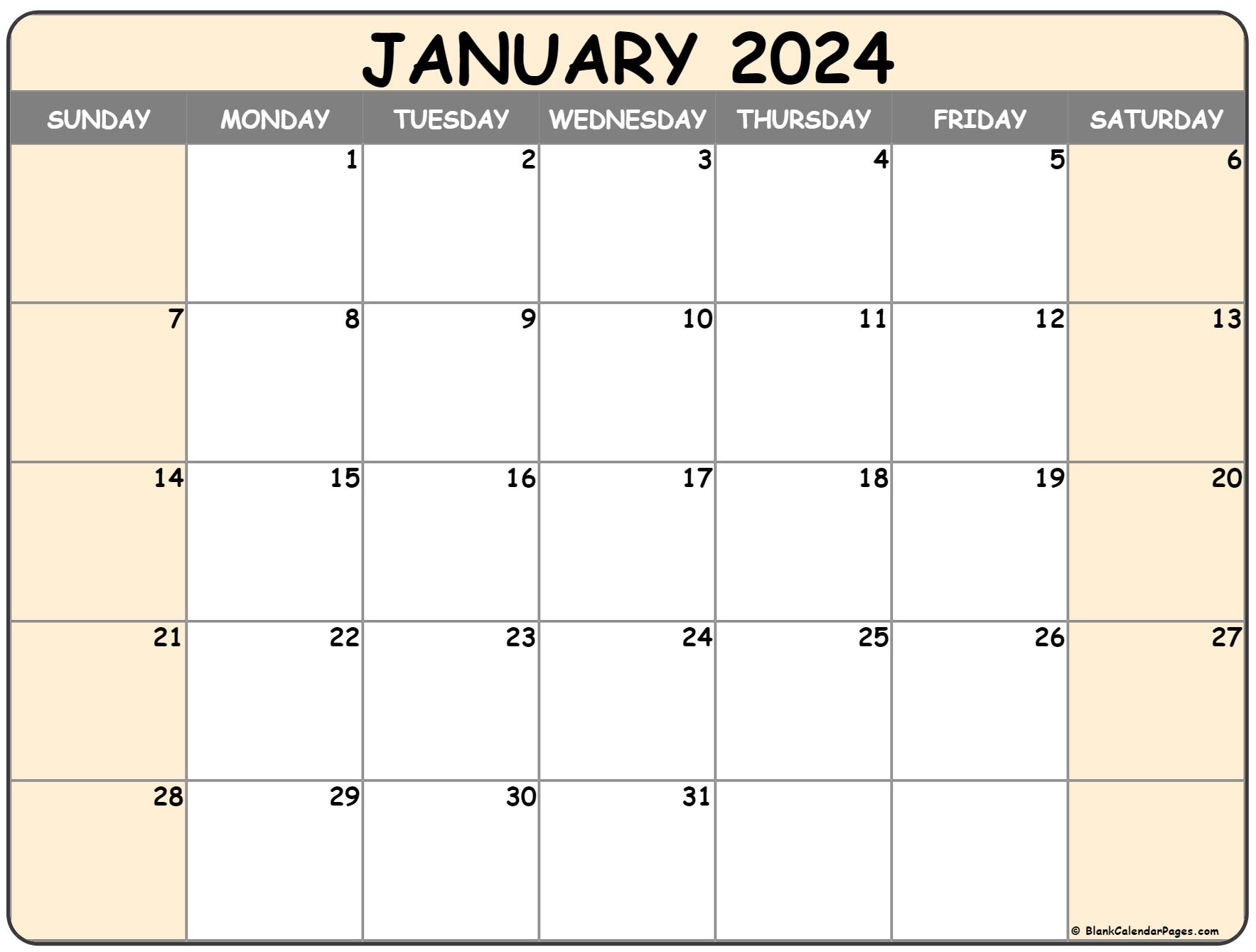 January 2024 Table Calendar New The Best List Of January 2024 