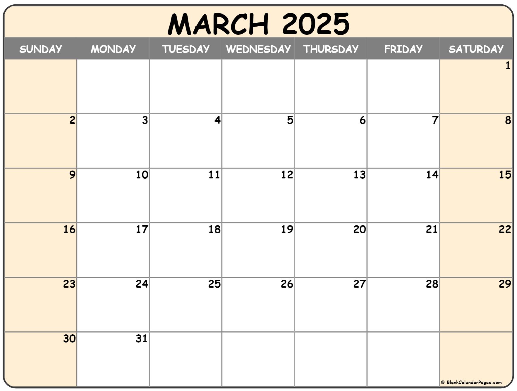 March 2023 Calendar Free Printable Calendar