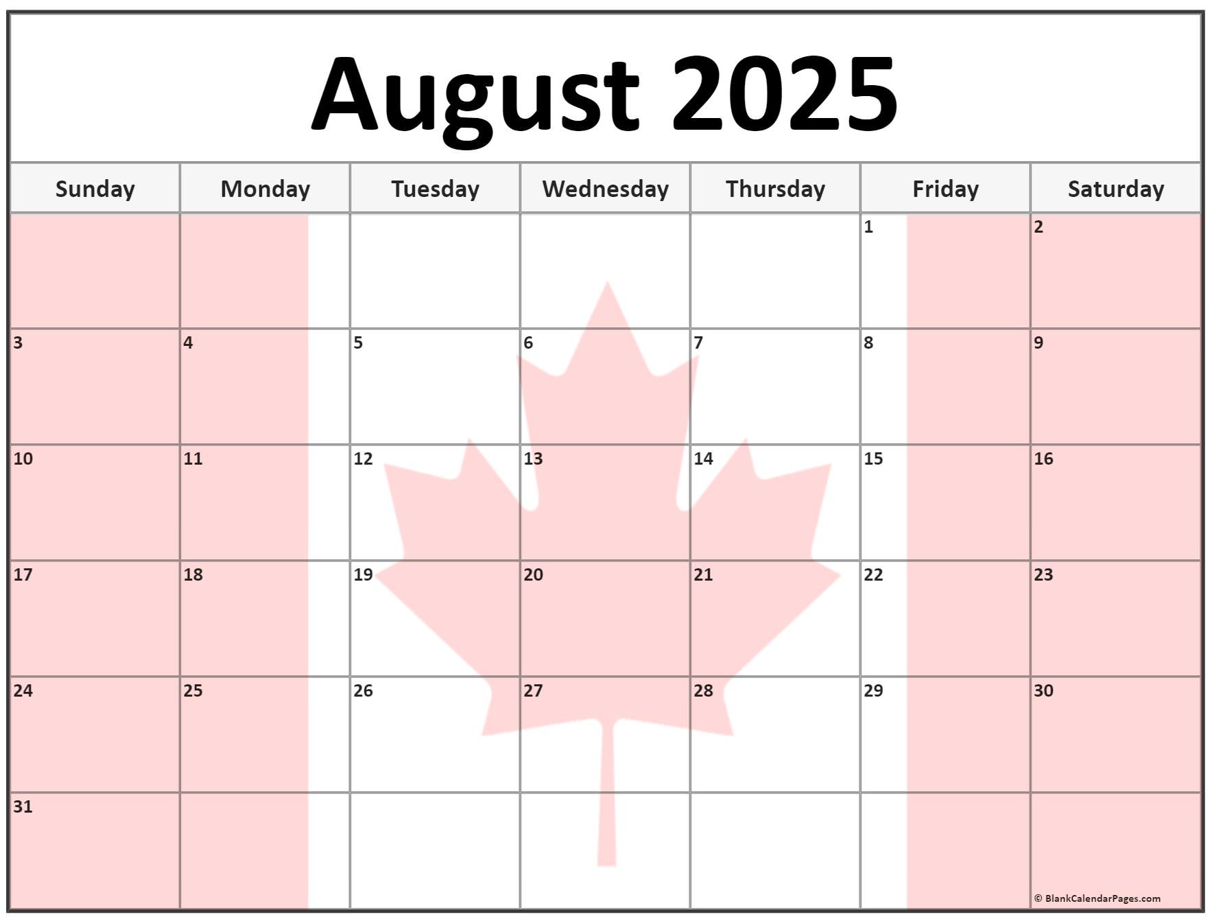 Collection Of August 2022 Photo Calendars With Image Filters 