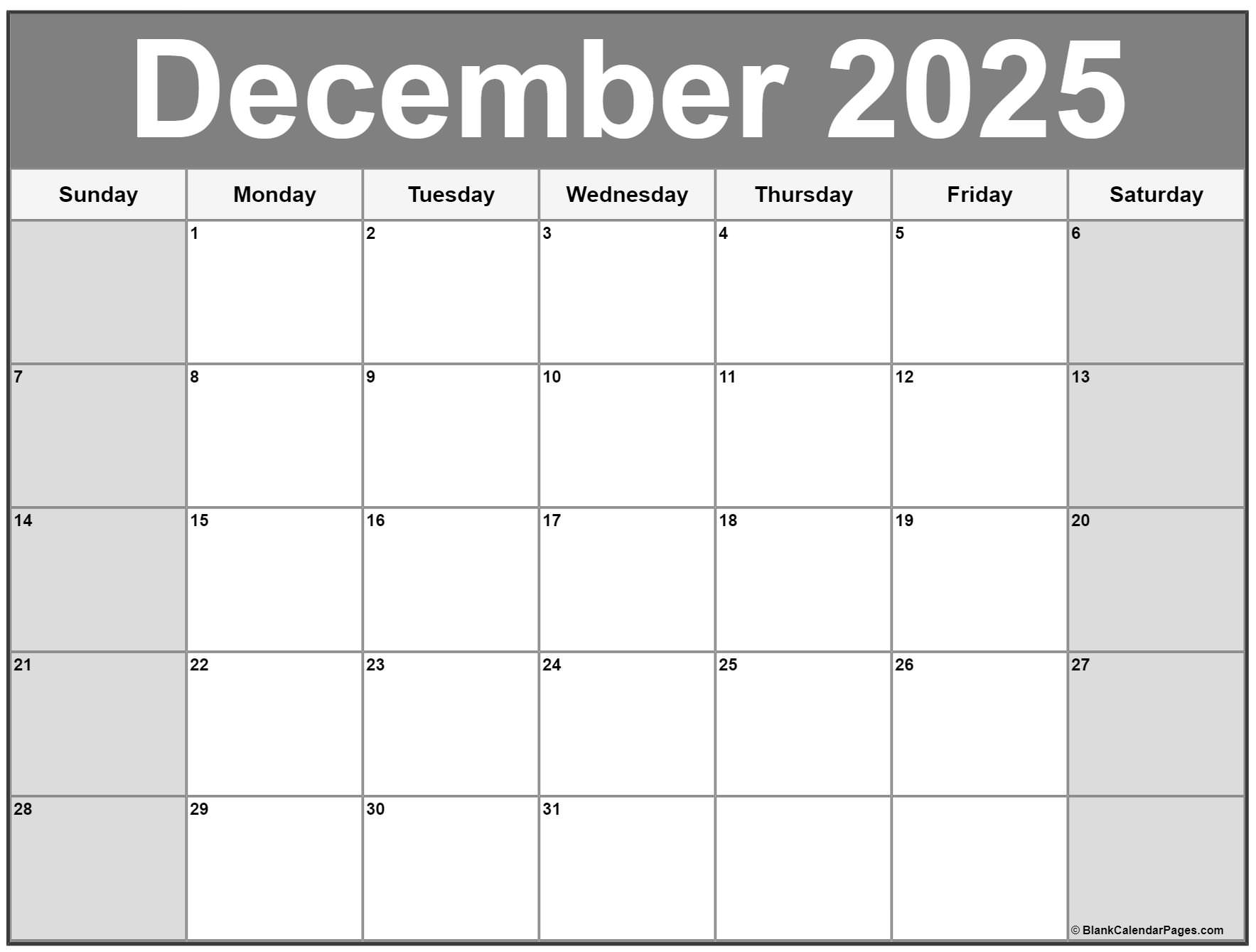 December 2023 Calendar Free Printable Calendar