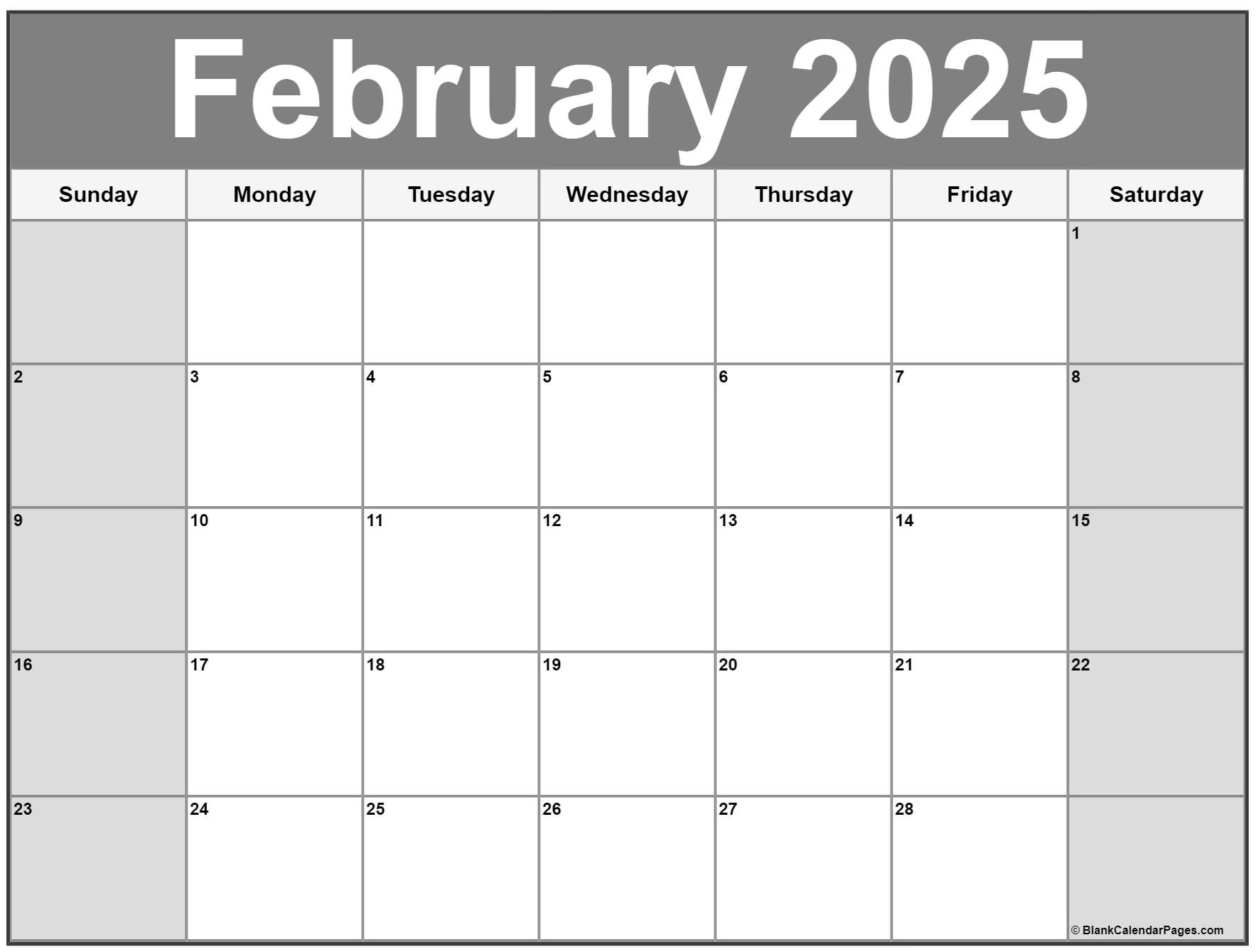 Printable February 2023 Calendar Template Print Now February 2023 