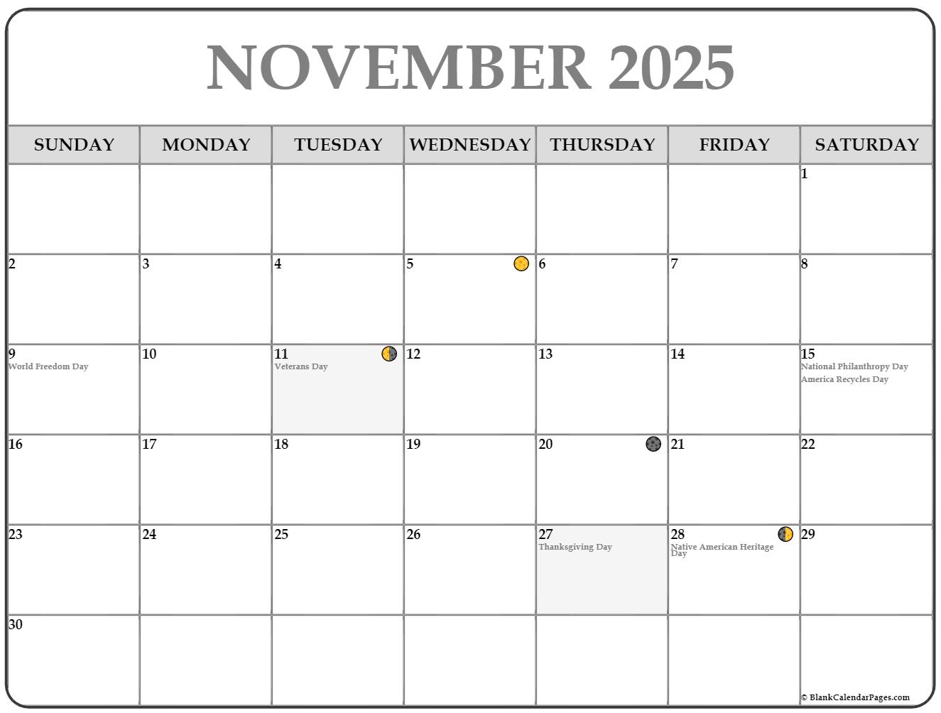 November 2023 Lunar Calendar Moon Phase Calendar
