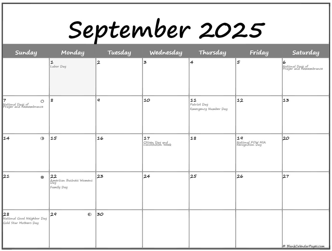 September 2023 Lunar Calendar Moon Phase Calendar