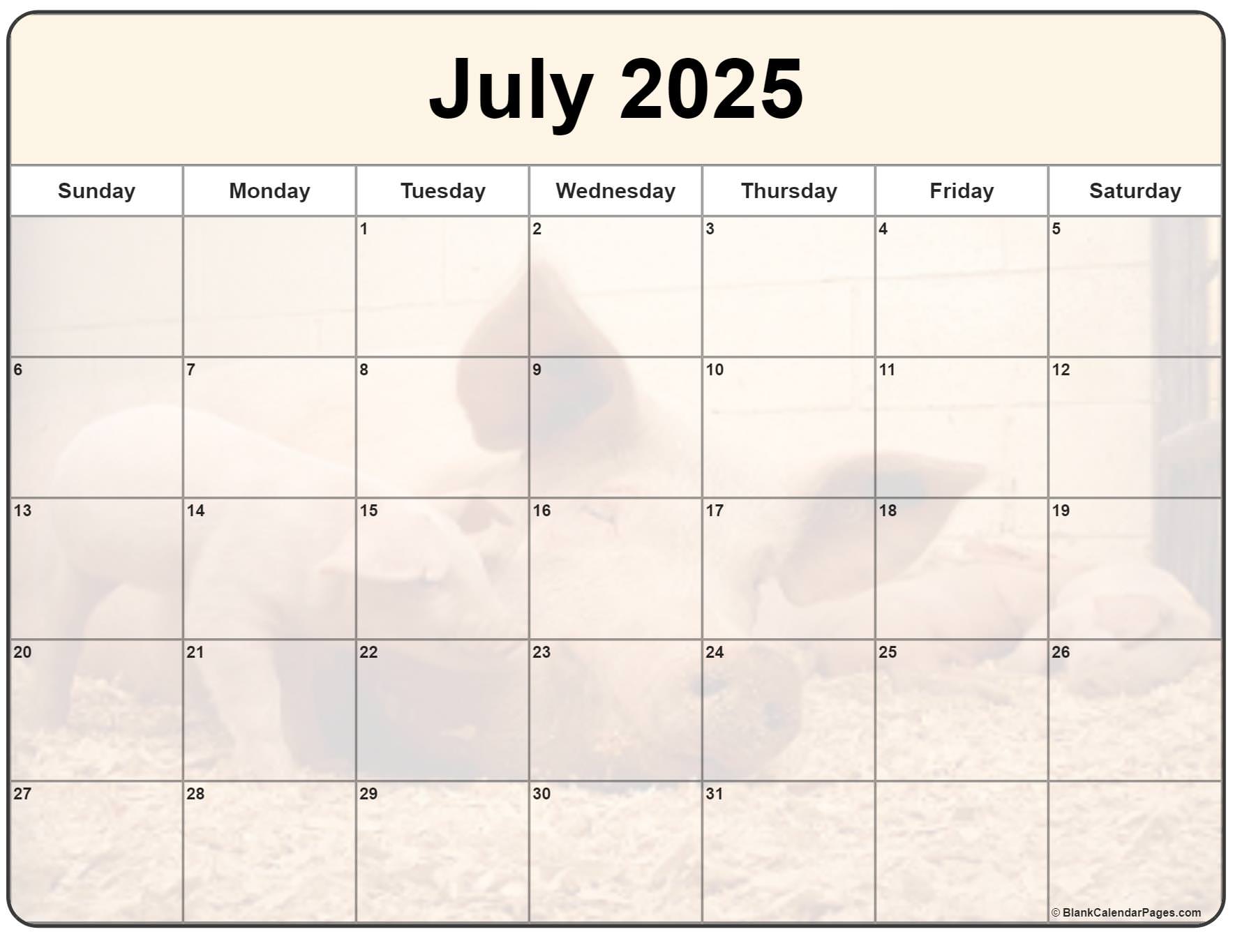 Printable Calendar July 2023 2023 Calendar