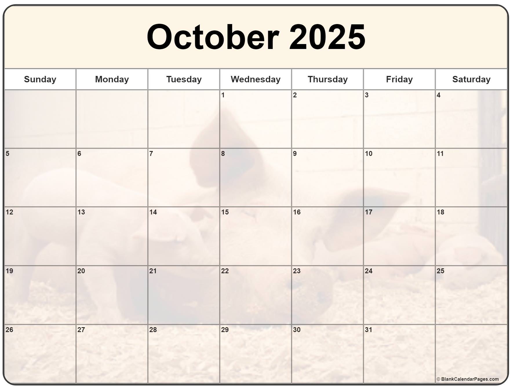 October 2023 Calendar Free Printable Calendar Vrogue