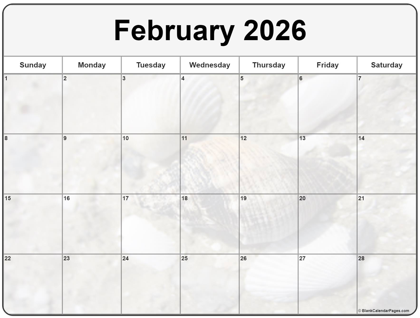 Collection Of February 2023 Photo Calendars With Image Filters 