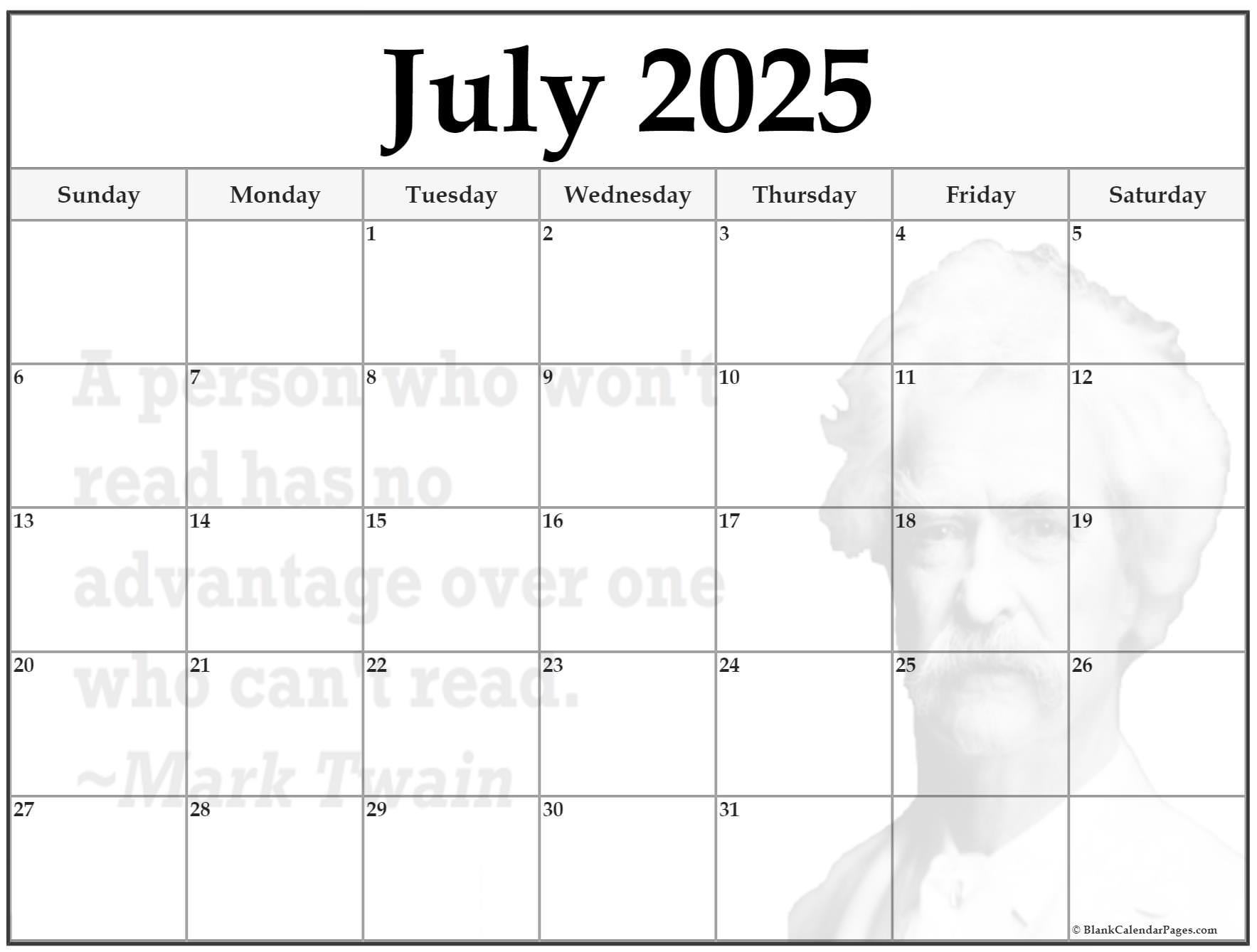 24 July 2023 Quote Calendars