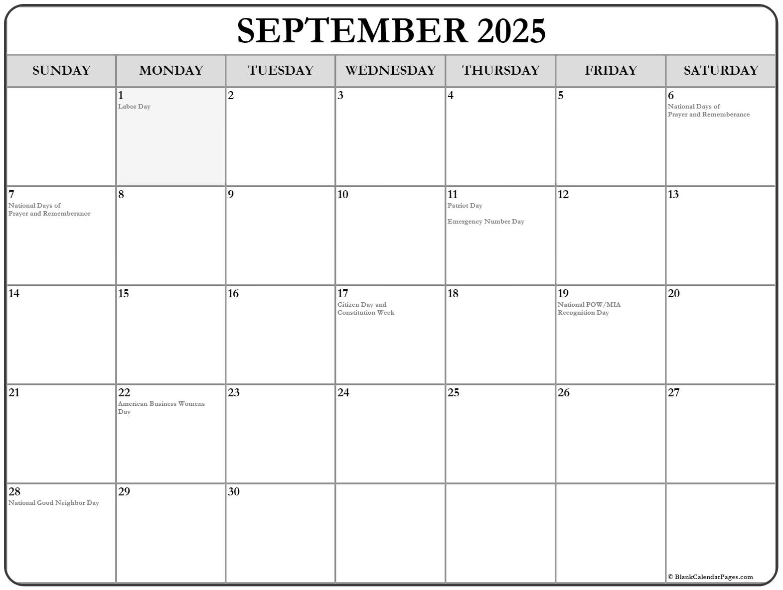September 2023 Calendar With Holidays Usa Get Calendar 2023 Update