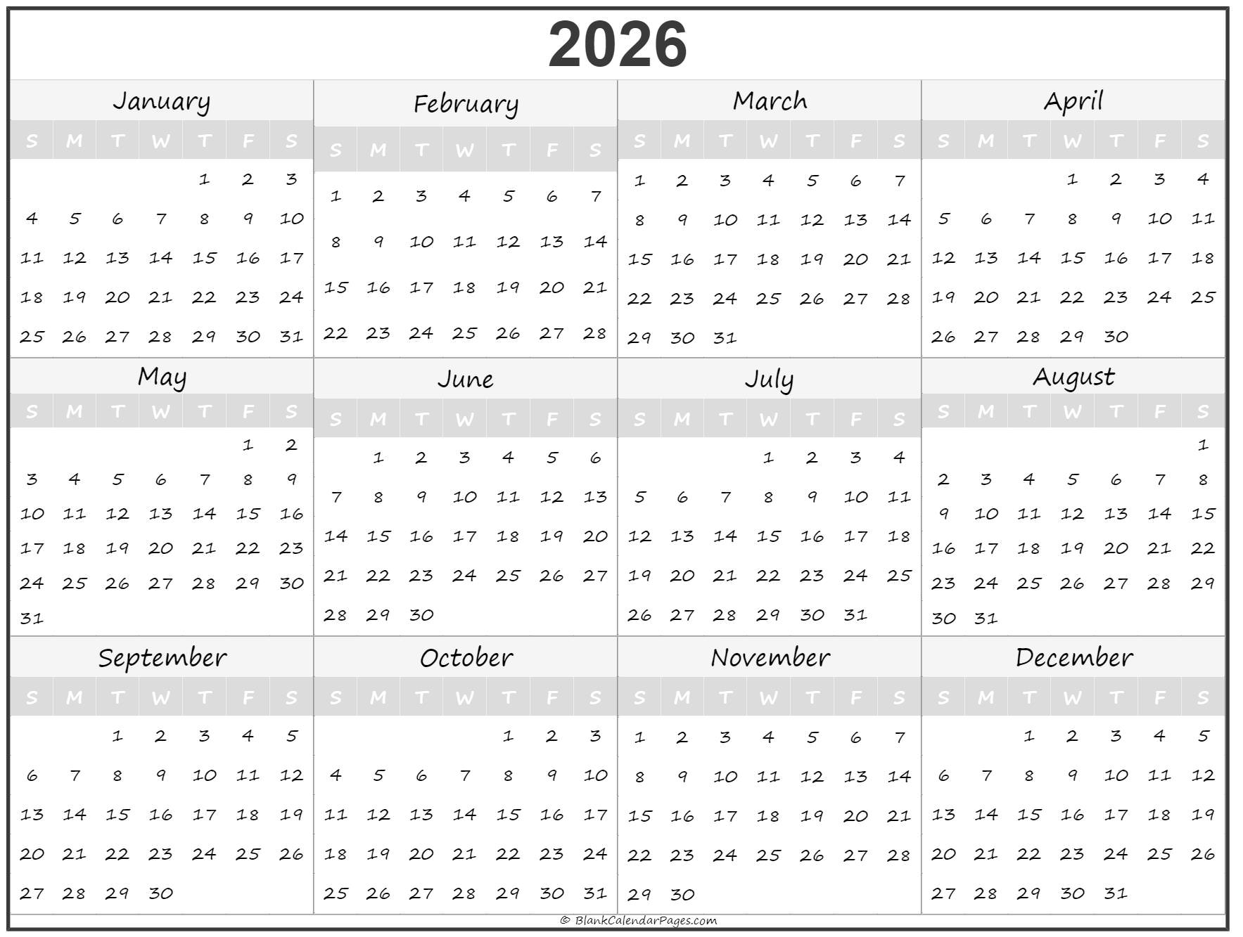 Free Printable A4 2023 Calendar